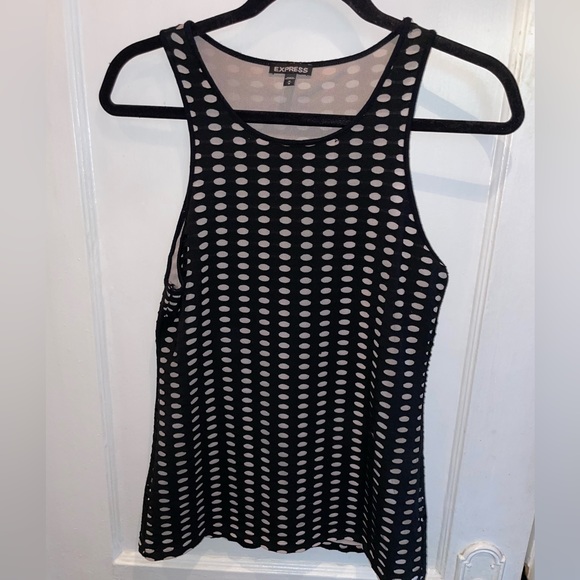 Express | Tops | Express Clothing Mesh Lined Tank | Poshmark